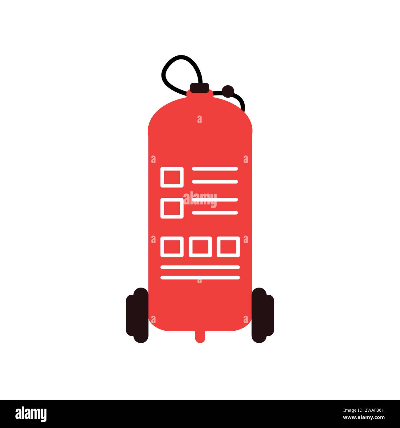 Fire extinguisher color icon. Portable fire-fighting equipment. Vector ...