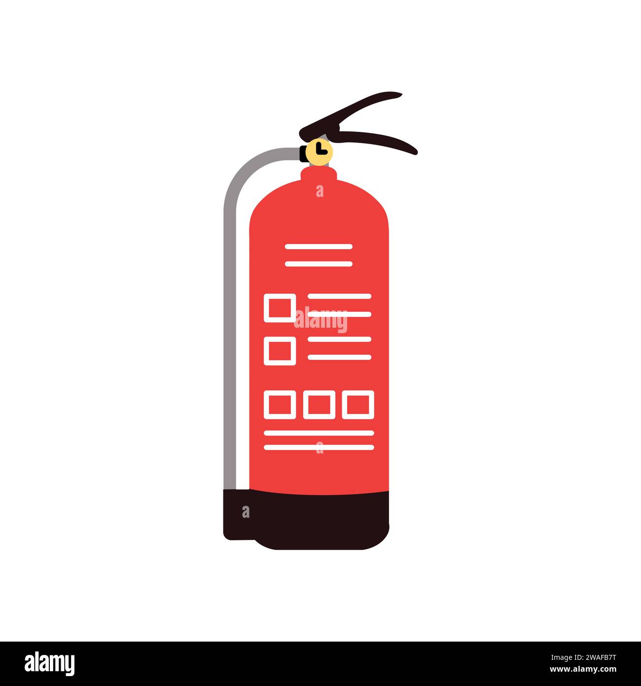 Fire extinguisher color icon. Portable fire-fighting equipment. Vector ...