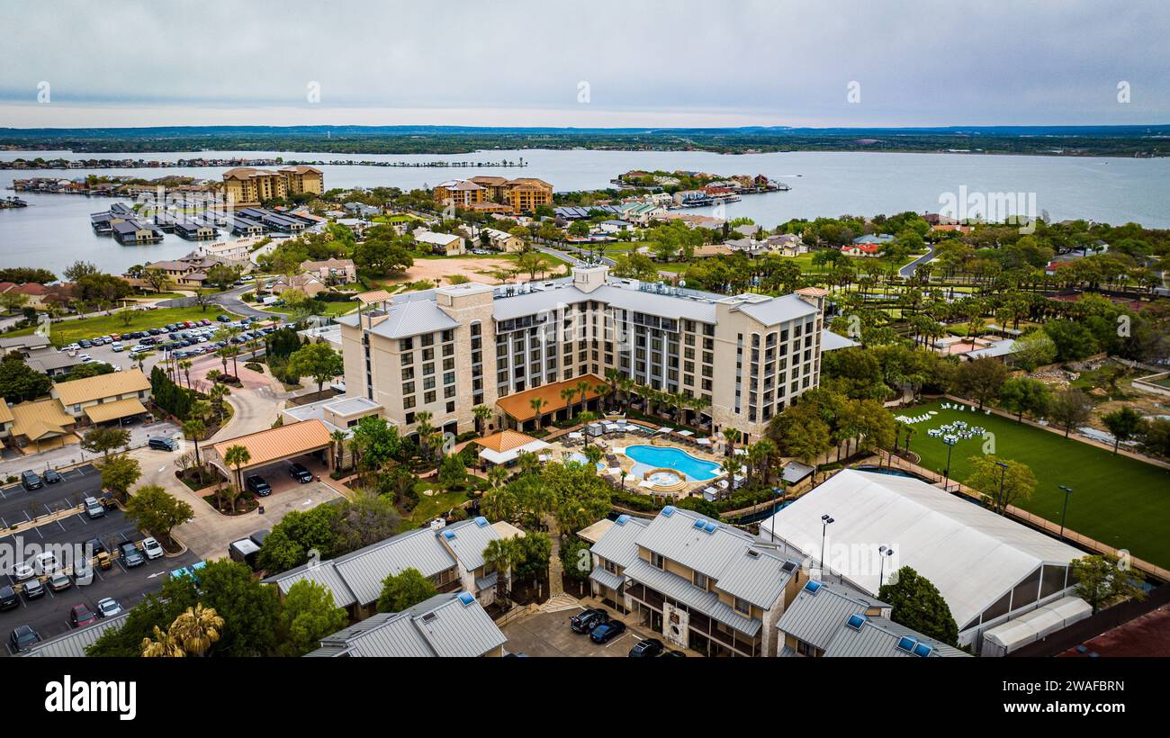 An aerial view of the bustling city of Austin, Texas, USA Stock Photo ...