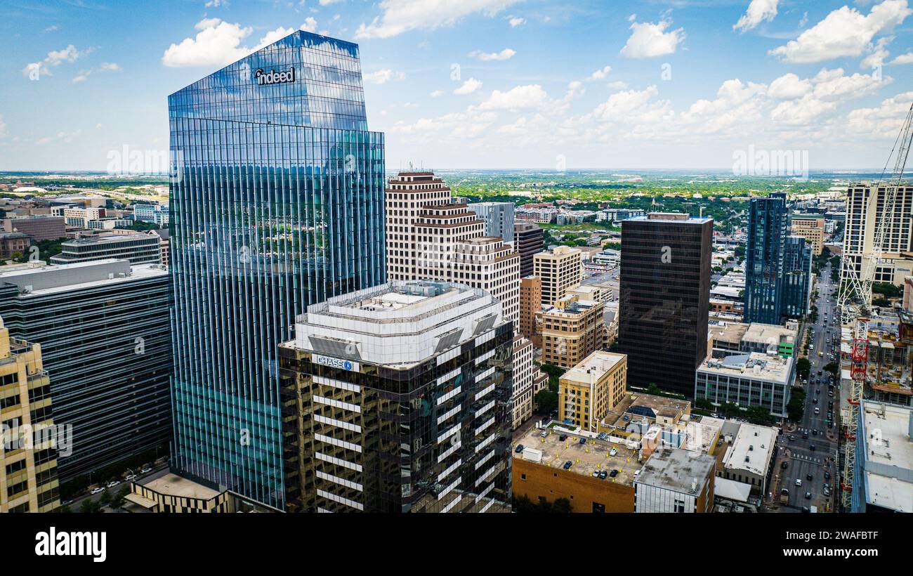 An aerial view of downtown Austin. Texas, USA Stock Photo - Alamy