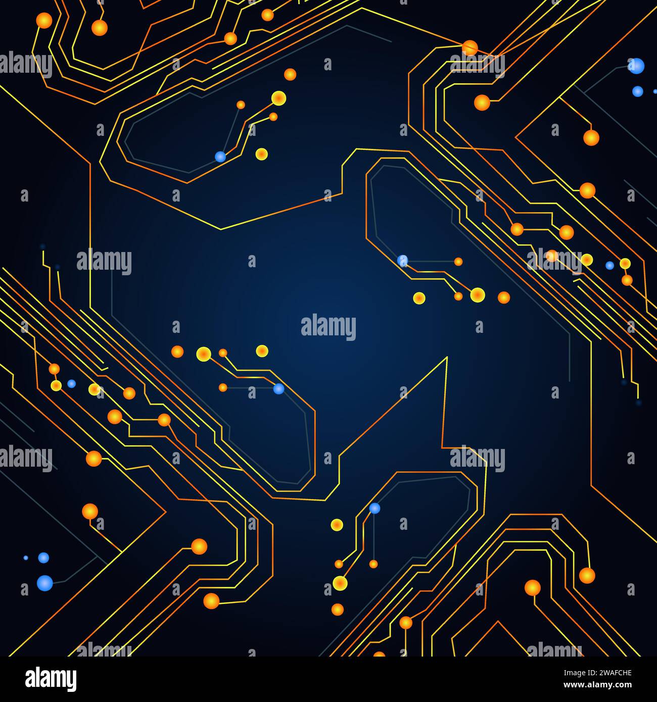 Modern technology circuit board texture background design. Neurons and ...