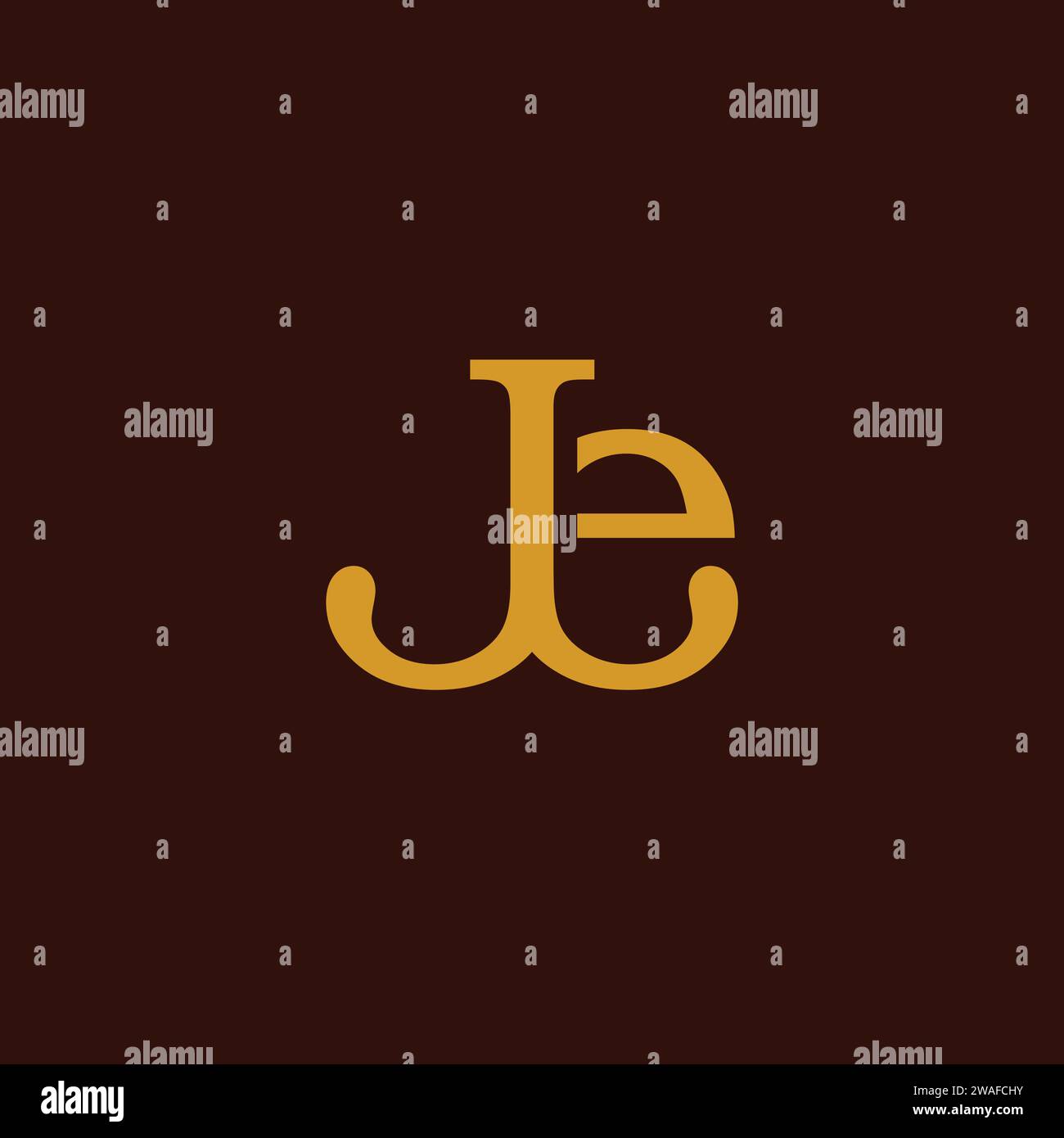 JE Logo Simple Design With Gold Color Stock Vector Image & Art - Alamy