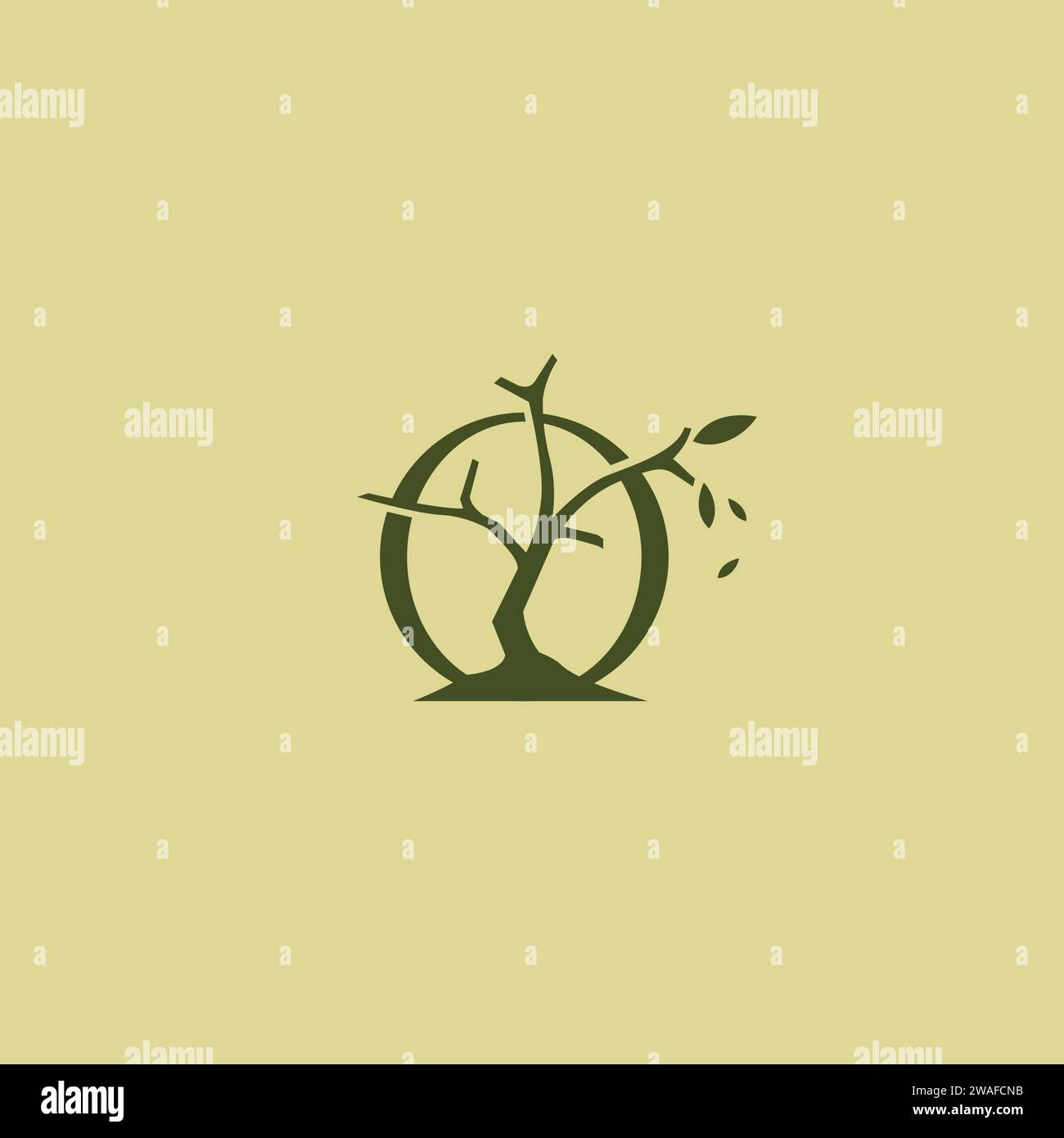 Old forest logo Stock Vector Images - Alamy