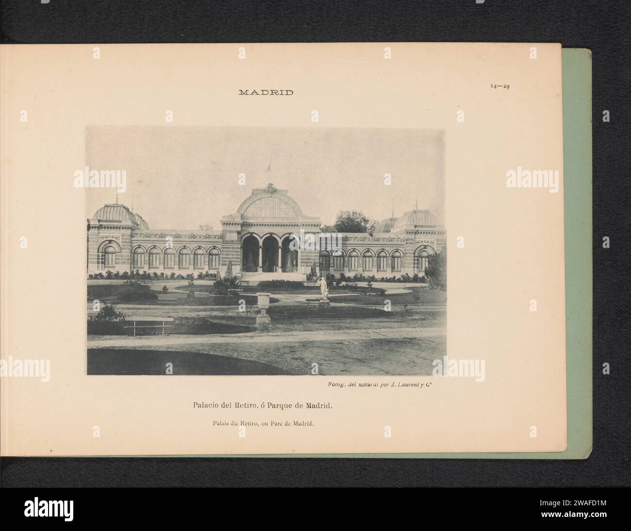 View of the Palacio del Buen Retiro in Madrid, Juan Laurent, c. 1880 ...