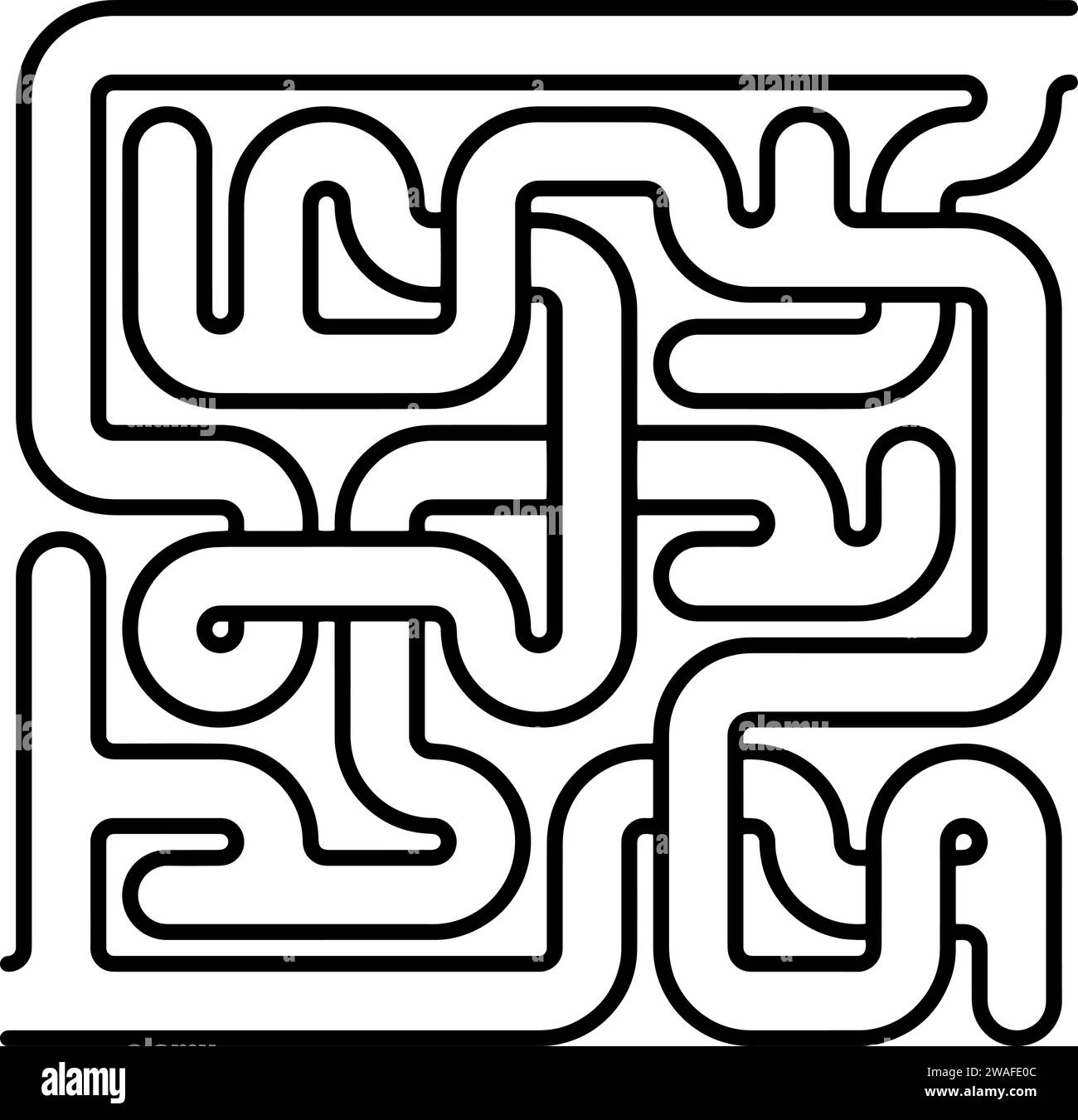 Vector maze isolated on white background. Education logic game labyrinth for kids. With the ...