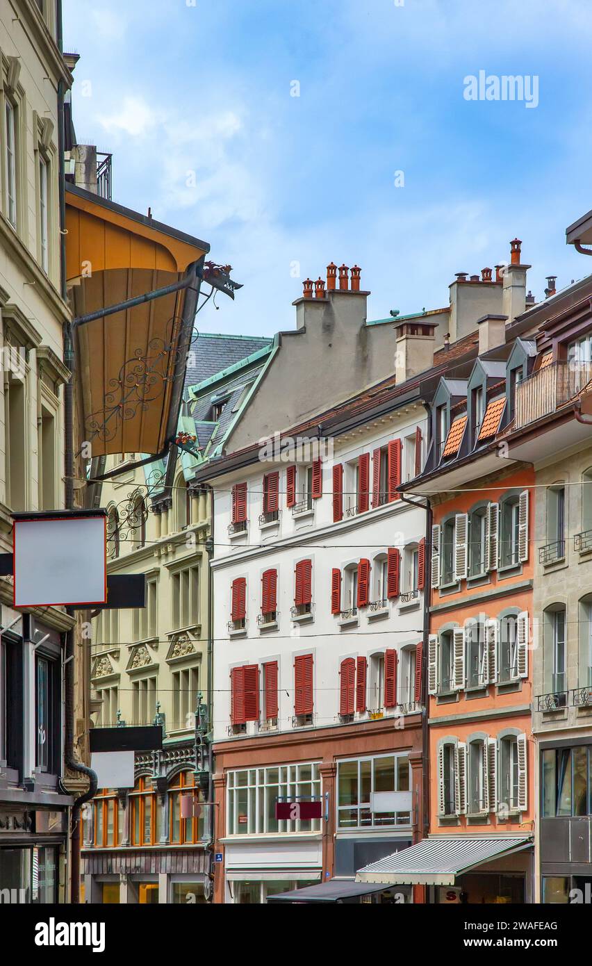 City view of lausanne, switzerland hi-res stock photography and images ...