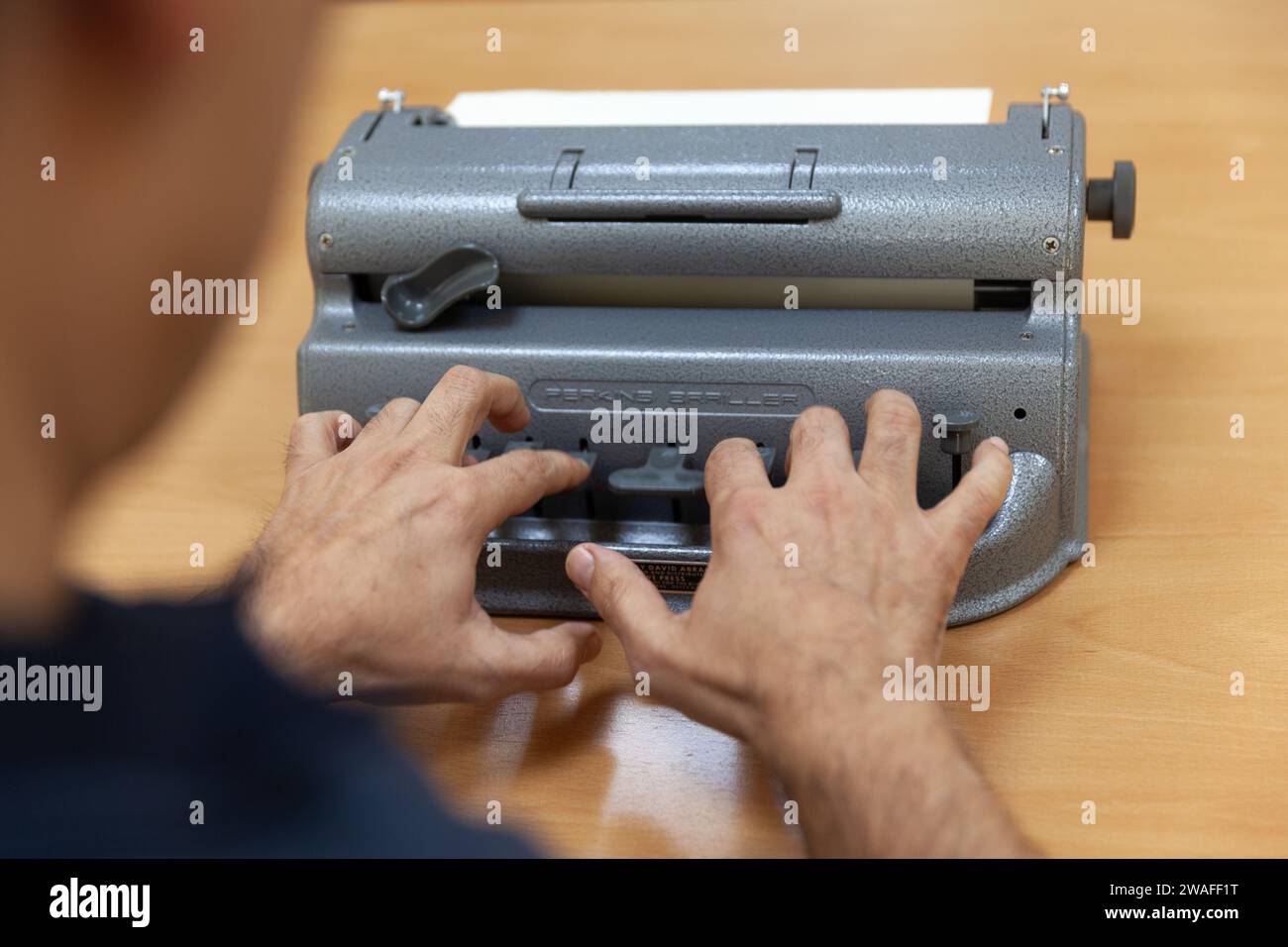 Louis braille machine hi-res stock photography and images - Alamy