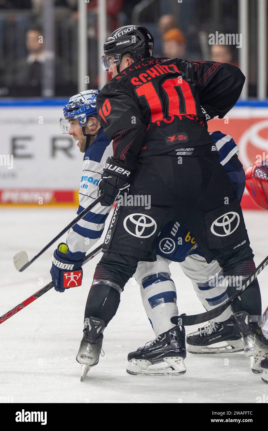 02.01.2024, Lanxess-Arena, Koeln, GER, DEL, Koelner Haie vs Iserlohn ...