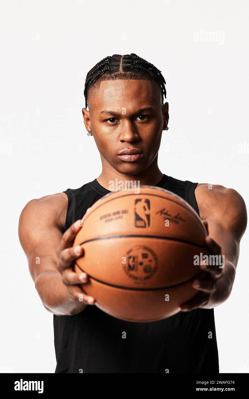 Peyton Watson poses for a portrait on September 26, 2022 in Denver ...