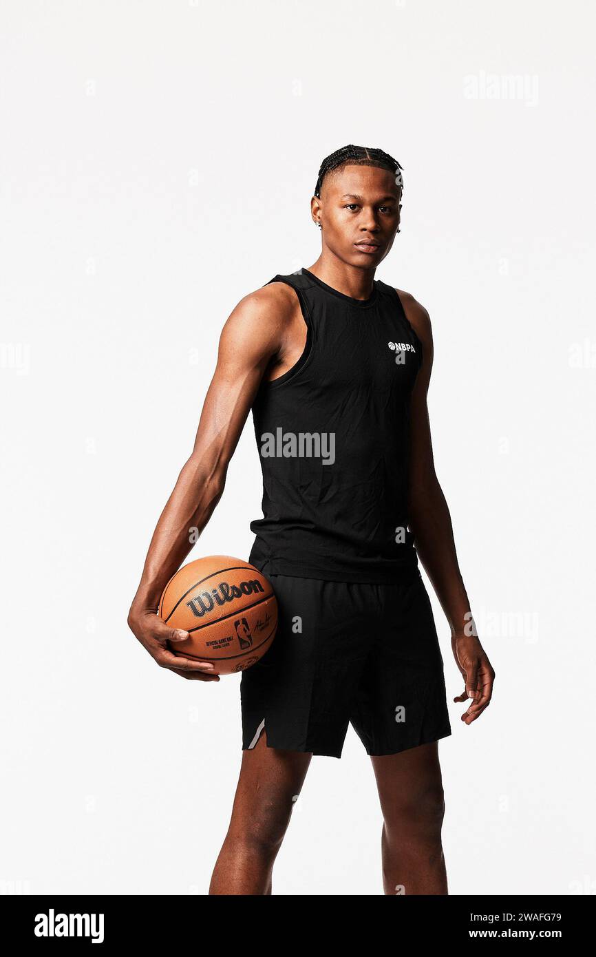 Peyton Watson poses for a portrait on September 26, 2022 in Denver ...