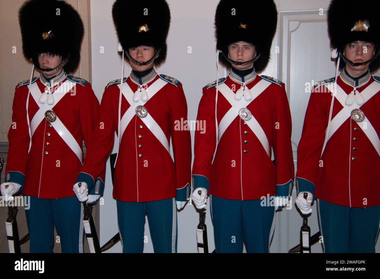 The Royal Life Guard at the New Years levee for officers from the ...