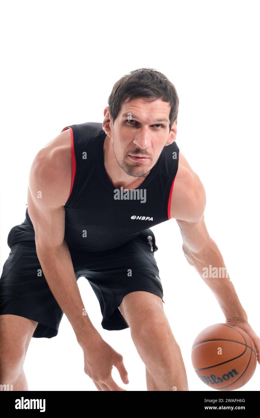 Boban Marjanovic poses for a portrait on September 26, 2022 in Houston ...