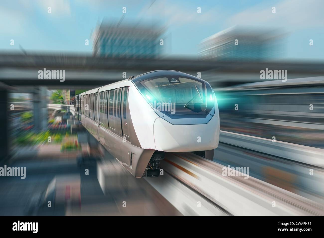Monorail fast train on railway hi-res stock photography and images - Alamy