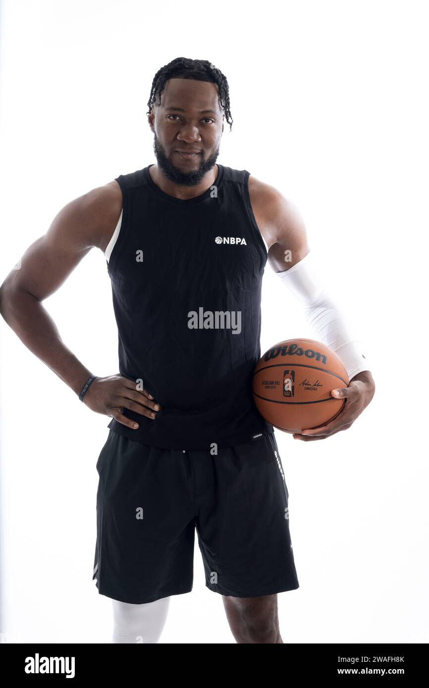 Bruno Fernando poses for a portrait on September 26, 2022 in Houston ...