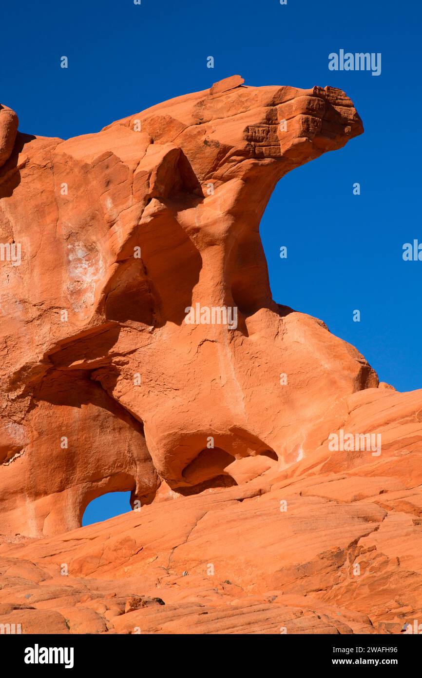 Redstone outcrop, Lake Mead National Recreation Area, Nevada Stock ...