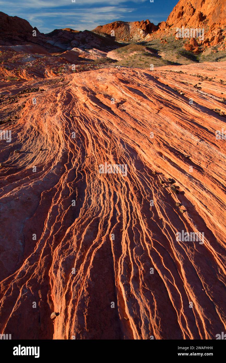 Red rocks along Fire Wave Trail, Valley of Fire State Park, Nevada ...