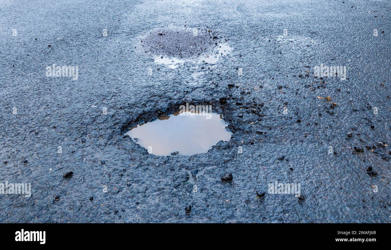 Botched road surfacing hi-res stock photography and images - Alamy