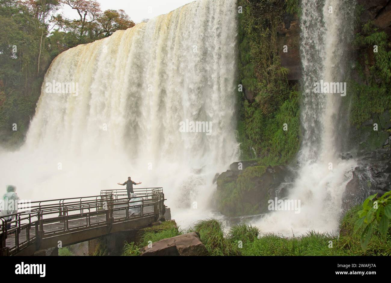 Iguazu waterfalls National Park UNESCO World Heritage, Argentina Stock ...