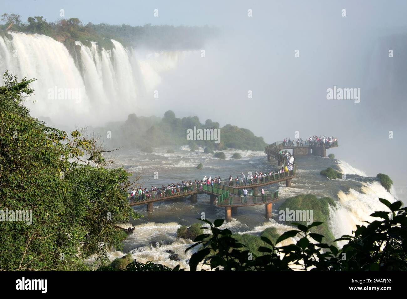 Iguazu waterfalls National Park UNESCO World Heritage, Brazil side ...