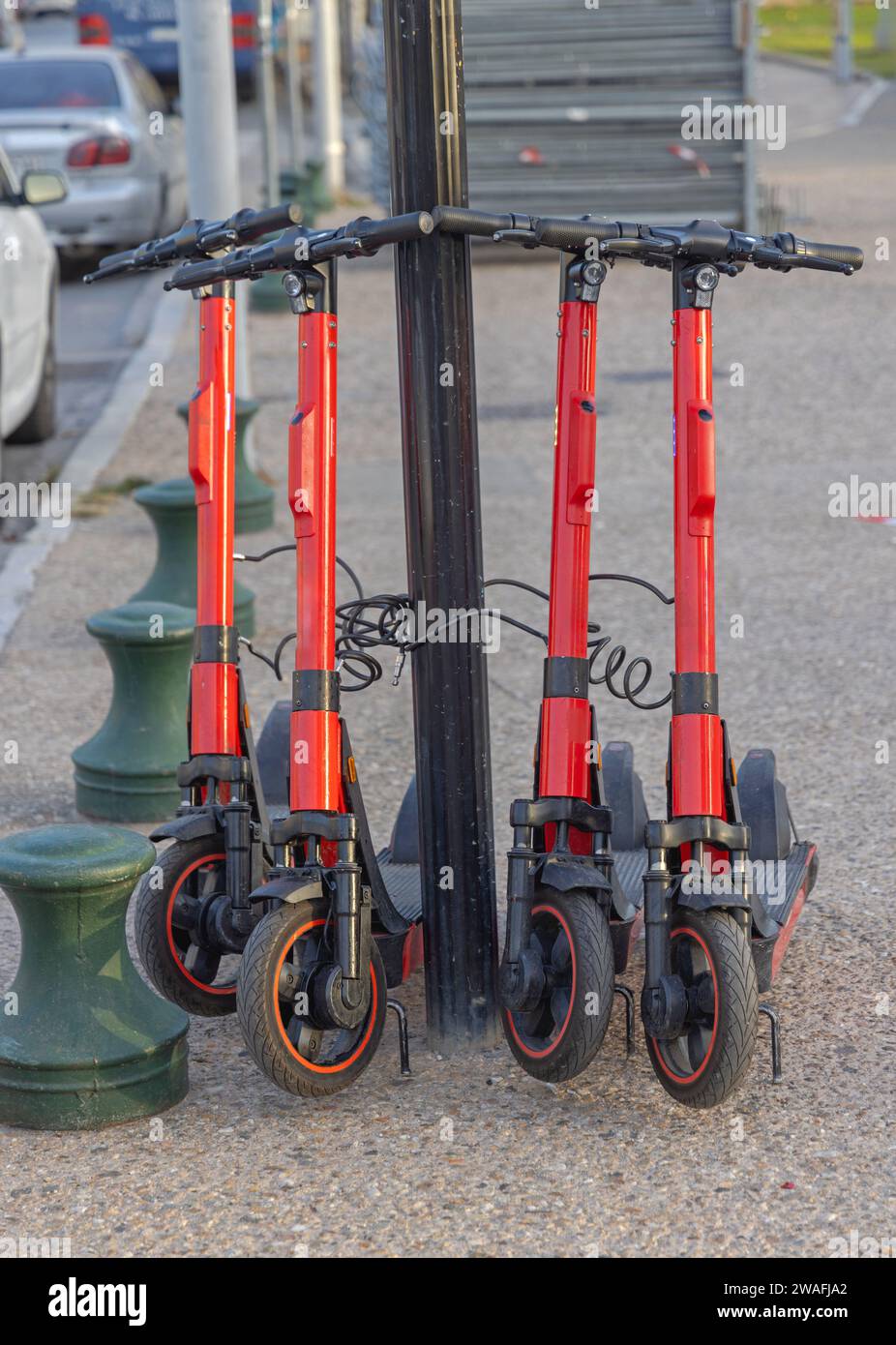 Four wheel electric transport hi-res stock photography and images - Alamy