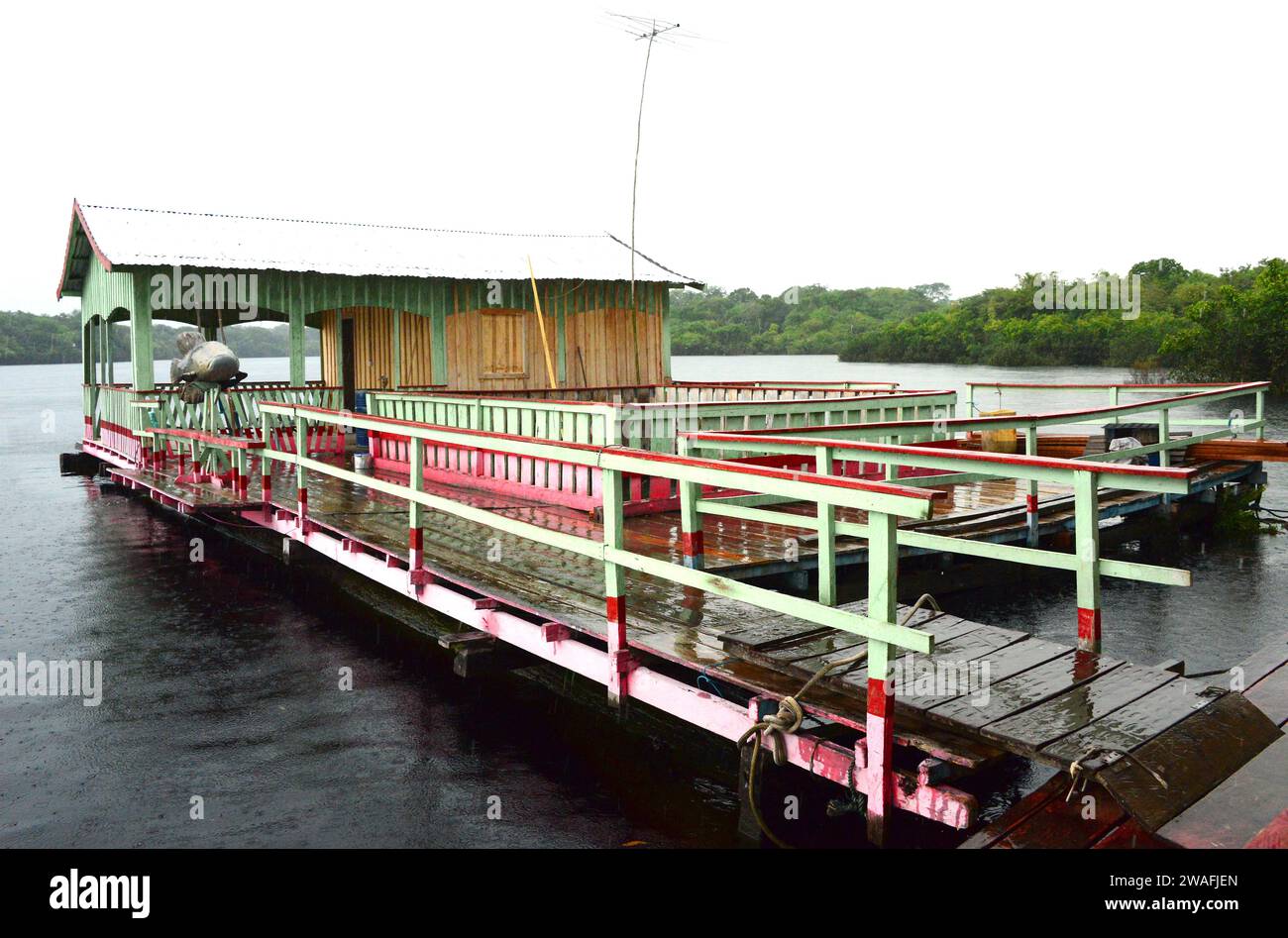 Manaus floating house, Brazil Stock Photo - Alamy