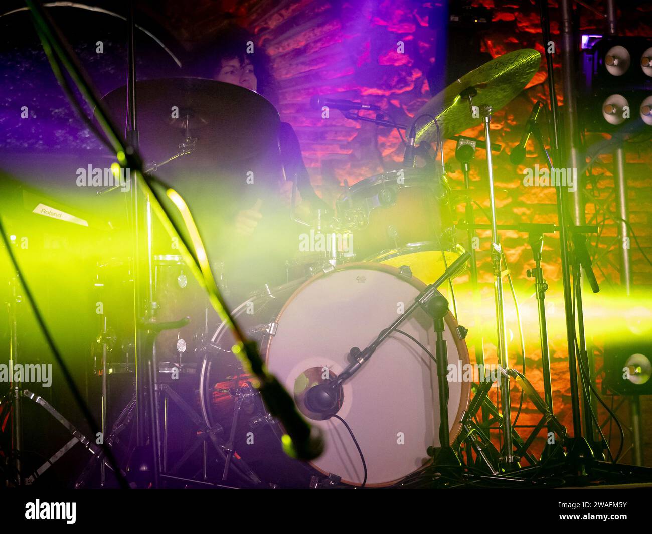 The singer Tulsa during a performance at the Vermú Torero of the Actual ...