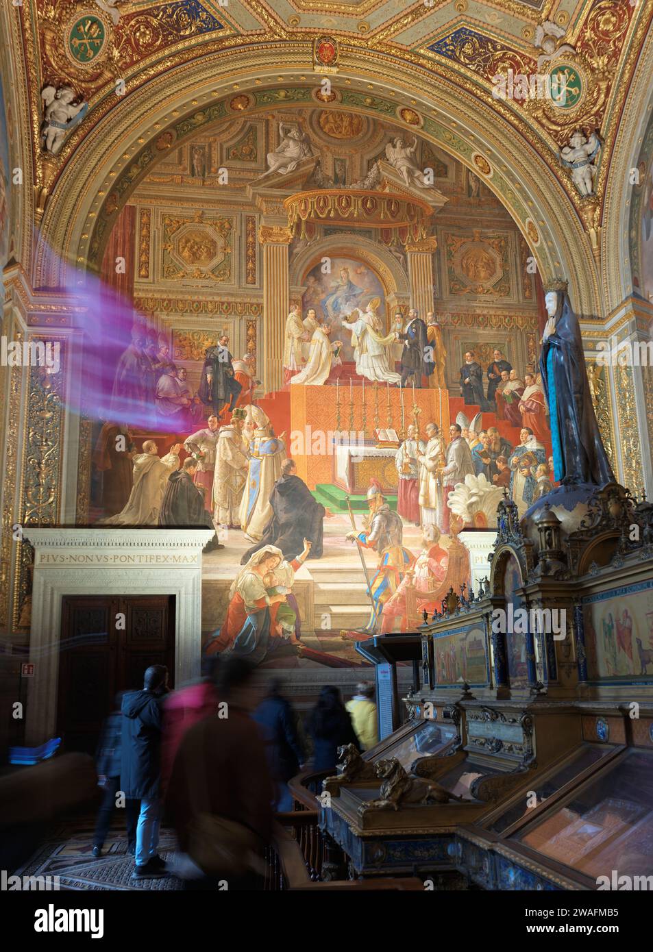 Paintings, celebrating the papal declaration of the Immaculate ...