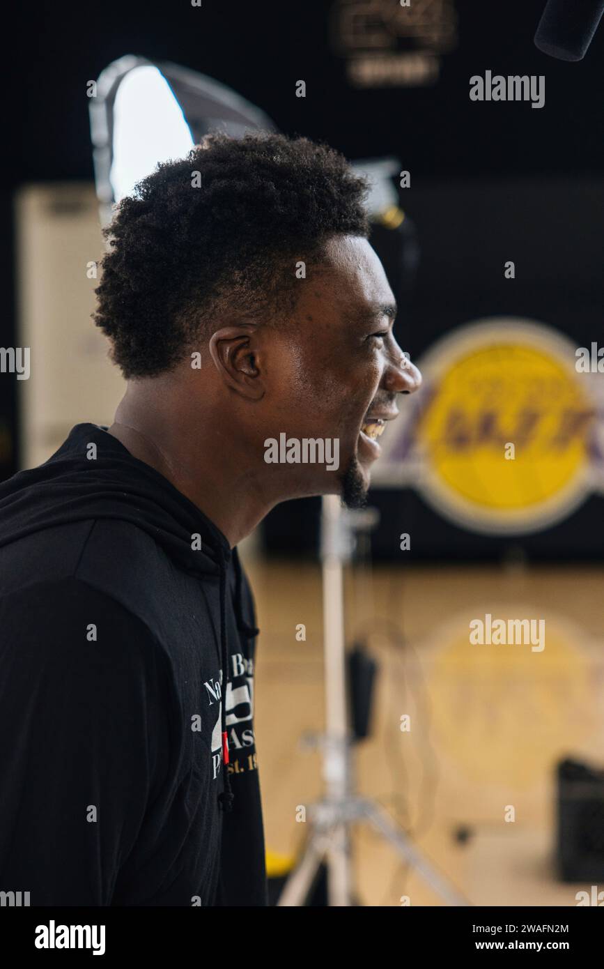 Thomas Bryant poses for a portrait on September 26, 2022 in Los Angeles ...