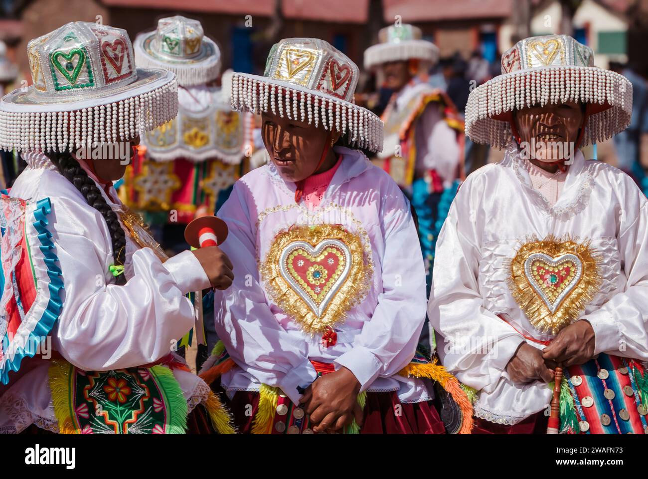 Taquile, Peru - May 1st 2009: The colors of Tradition, a Glimpse into ...