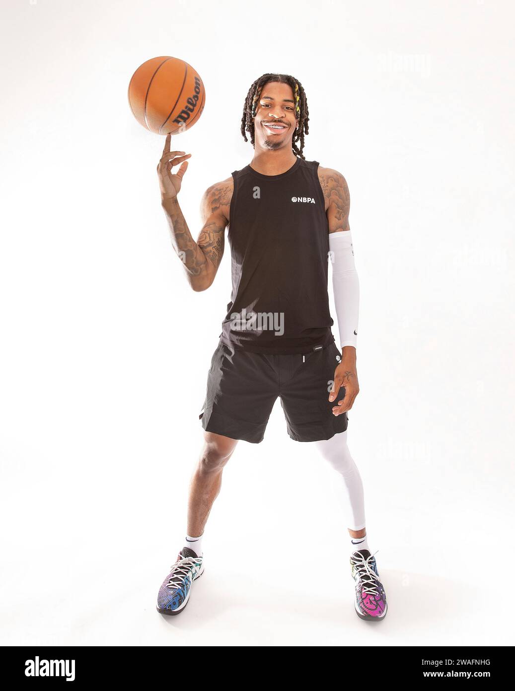 Ja Morant poses for a portrait on September 26, 2022 in Memphis ...