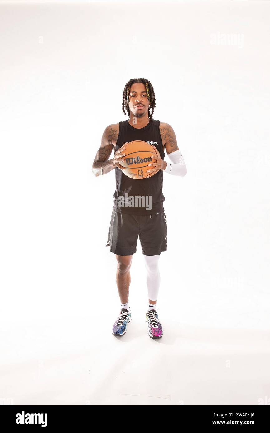 Ja Morant poses for a portrait on September 26, 2022 in Memphis ...