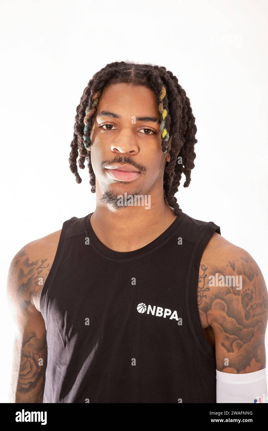 Ja Morant poses for a portrait on September 26, 2022 in Memphis ...