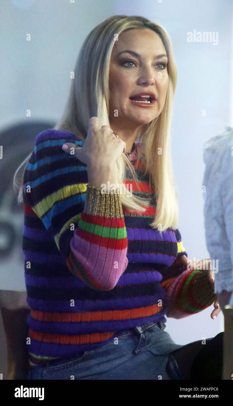 January 04, 2024 Kate Hudson on Today Show in New York. January 04 ...