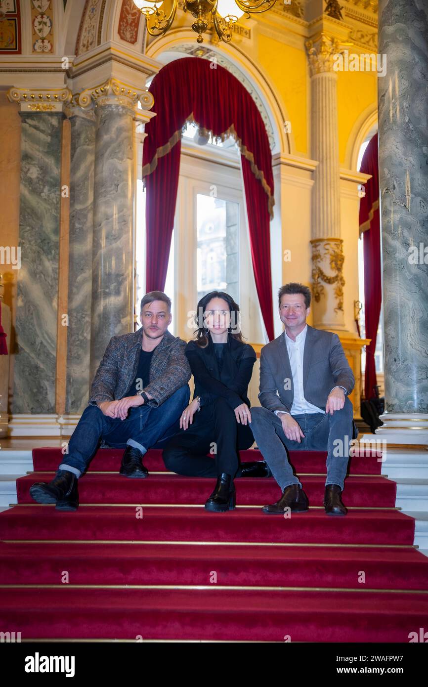 Pressetermin Semperopernball 2024 Stephanie Stumph und Tom Wlaschiha ...