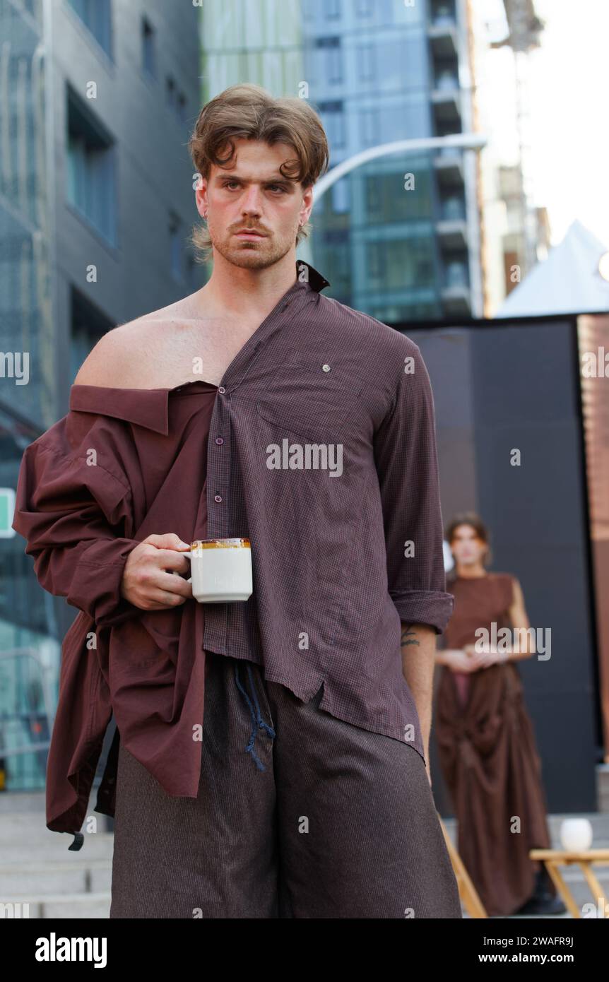 Male model on catwalk clothes hi-res stock photography and images - Alamy