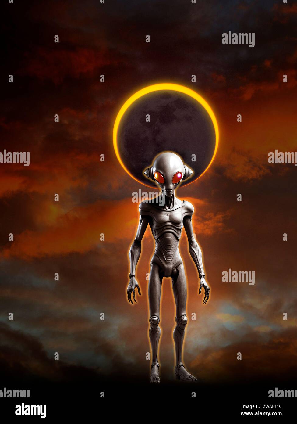 Bigfoot (Sasquatch) in the forest Stock Photo - Alamy