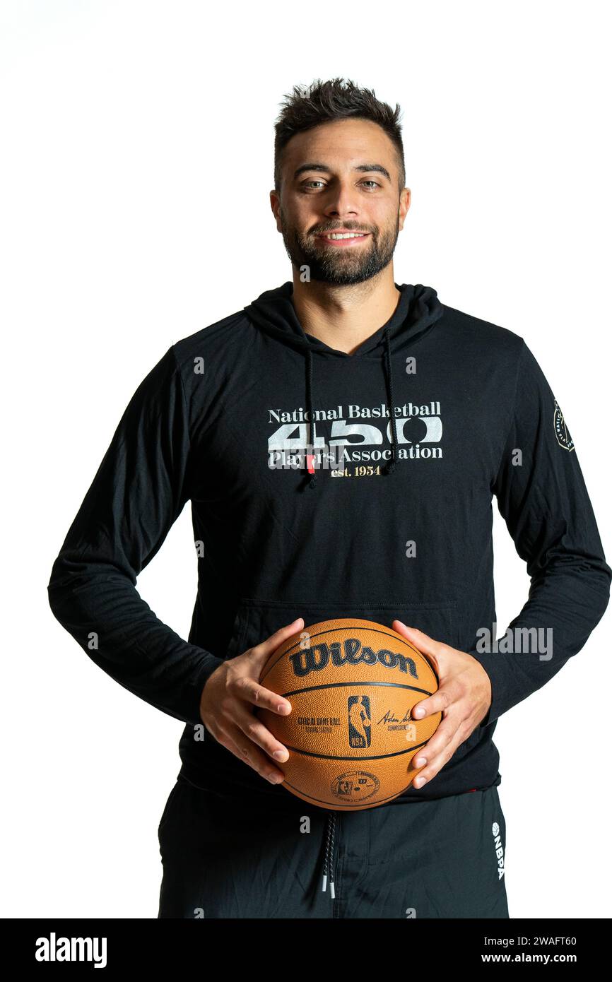 Max Strus poses for a portrait on September 26, 2022 in Miami, Florida ...