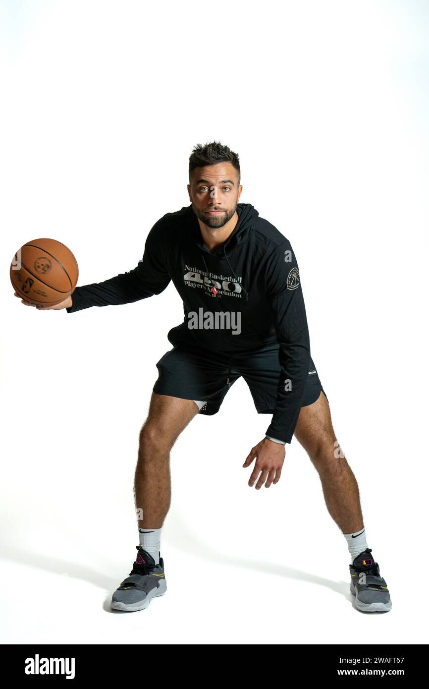 Max Strus poses for a portrait on September 26, 2022 in Miami, Florida ...