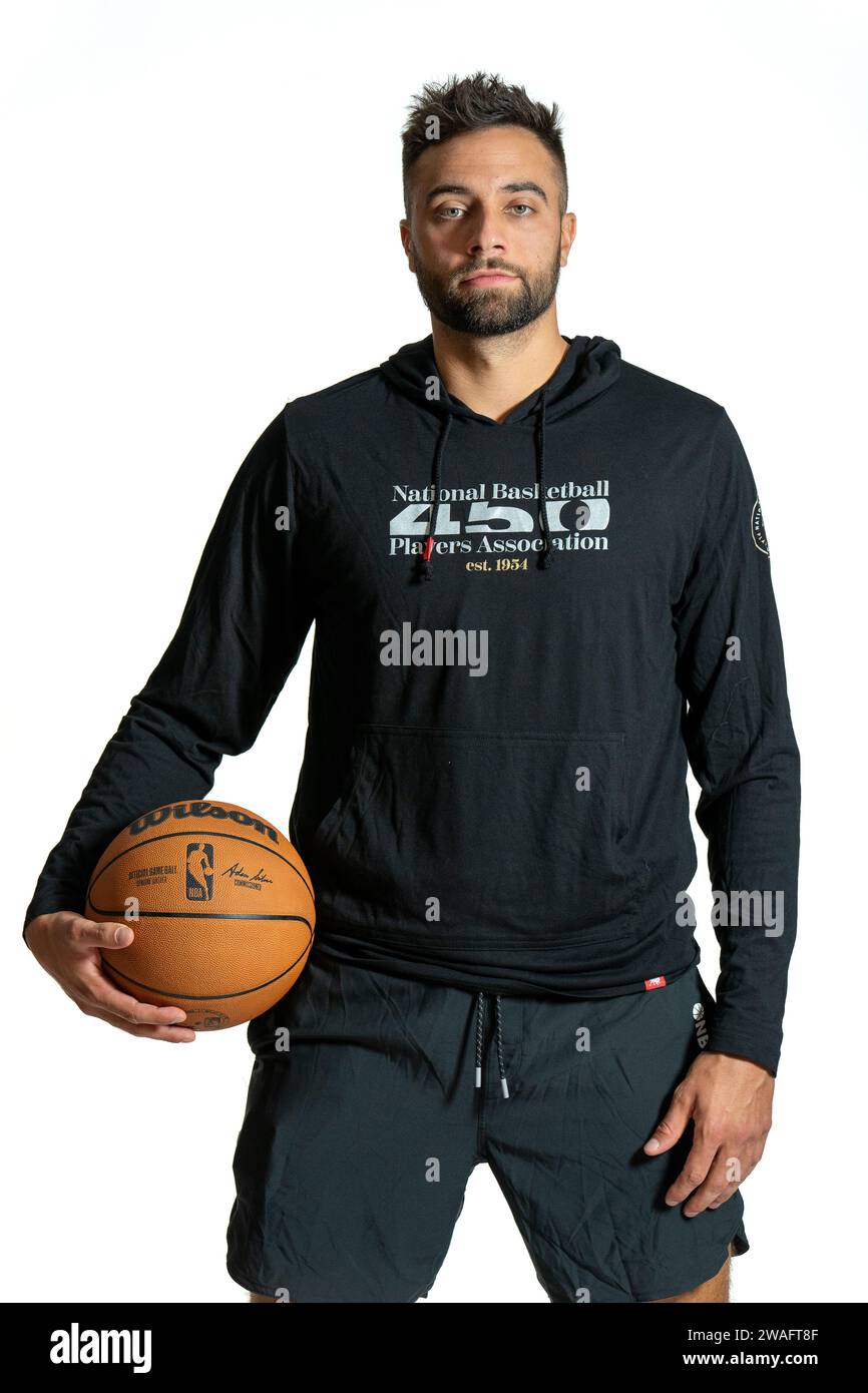 Max Strus poses for a portrait on September 26, 2022 in Miami, Florida ...