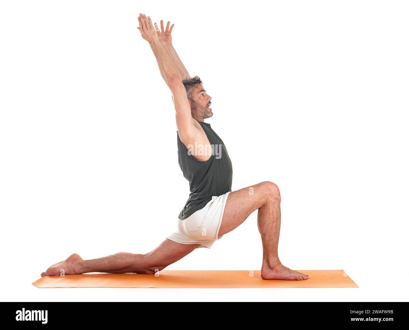 Iyengar yoga man hi-res stock photography and images - Alamy