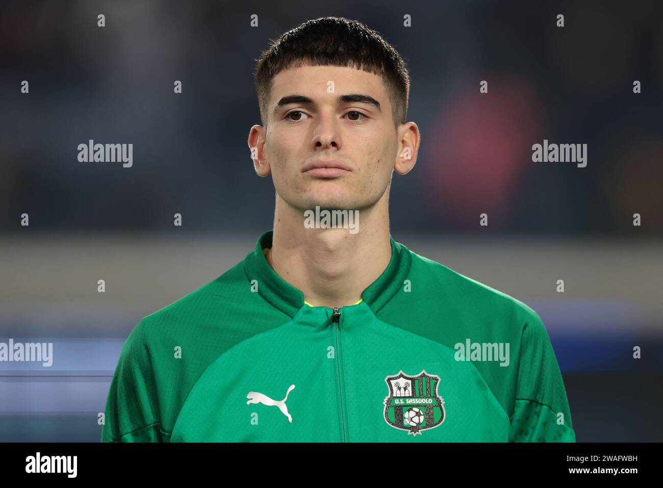 Bergamo, Italy. 3rd Jan, 2024. Luca Lipani of US Sassuolo looks on ...