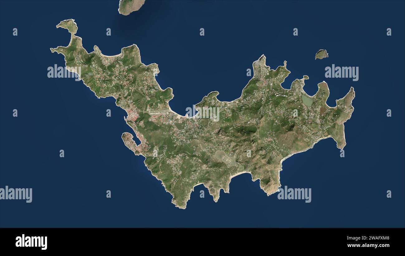 Saint barthelemy map hi-res stock photography and images - Alamy