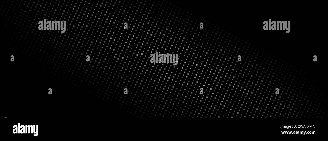 Abstract dark background with dots of different sizes. Template for ...