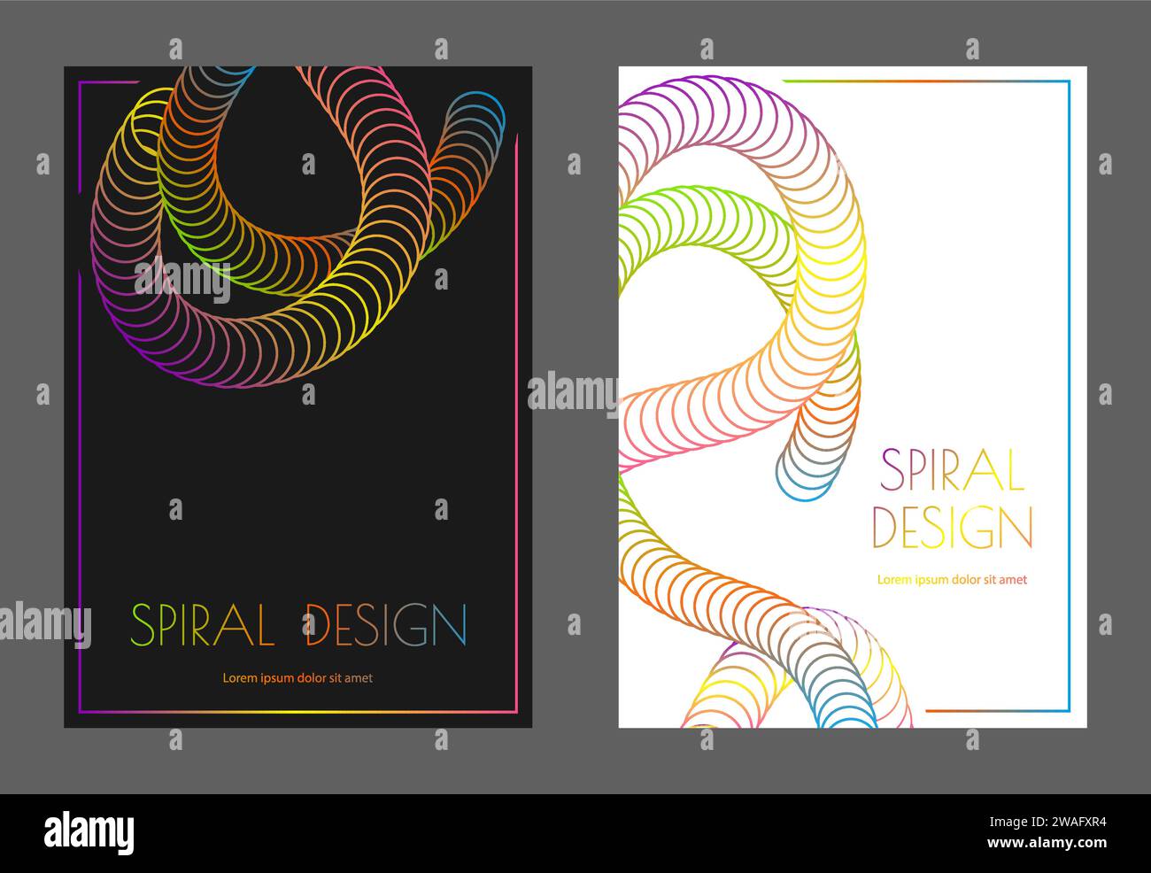 A colorful spiral. A design template for the design of a cover, banner ...