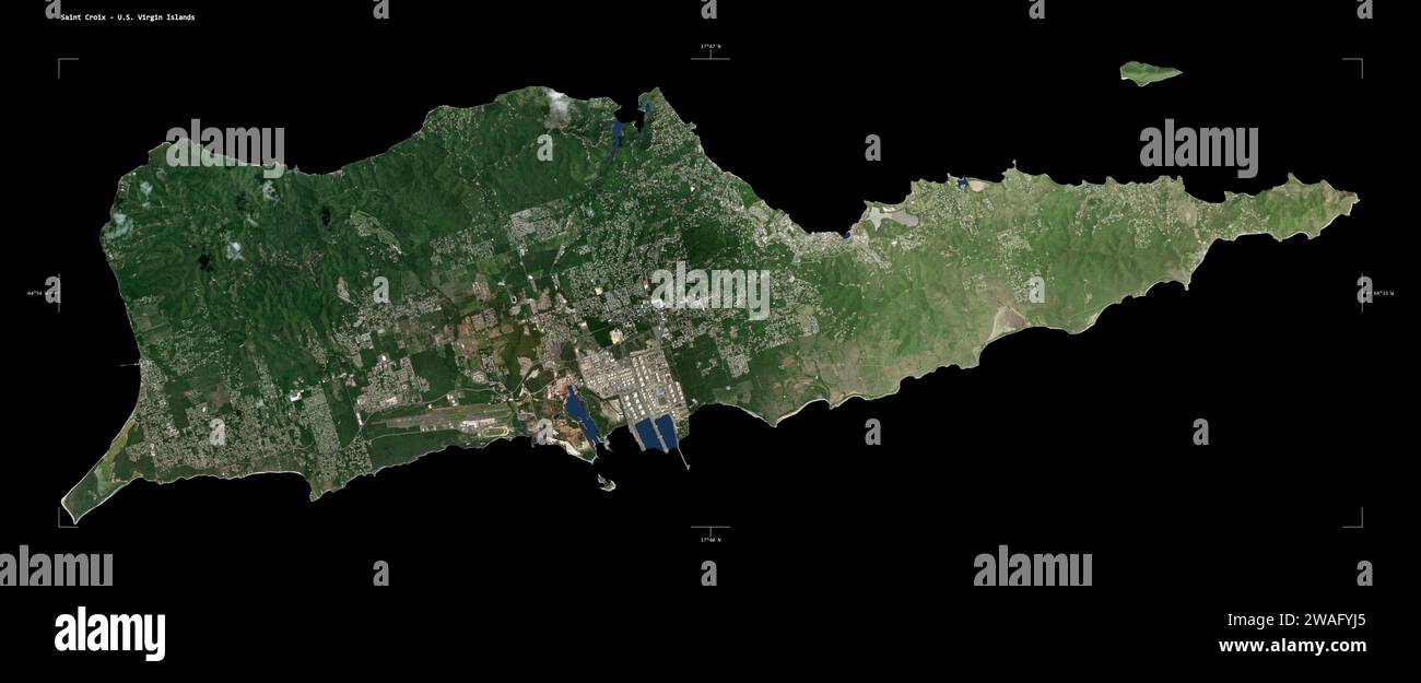 Saint croix island map hi-res stock photography and images - Alamy