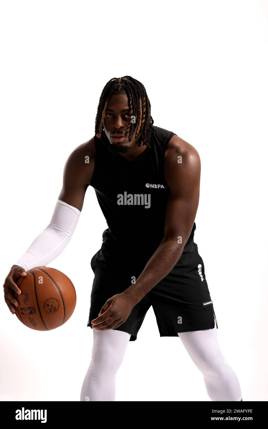 Luguentz Dort poses for a portrait on September 26, 2022 in Oklahoma ...