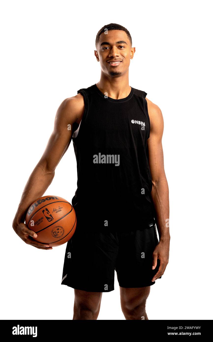 Theo Maledon poses for a portrait on September 26, 2022 in Oklahoma ...