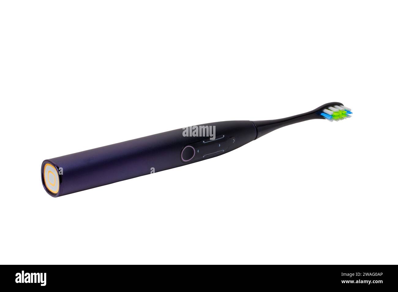 Electric toothbrush isolated on a white background. Electronic ...