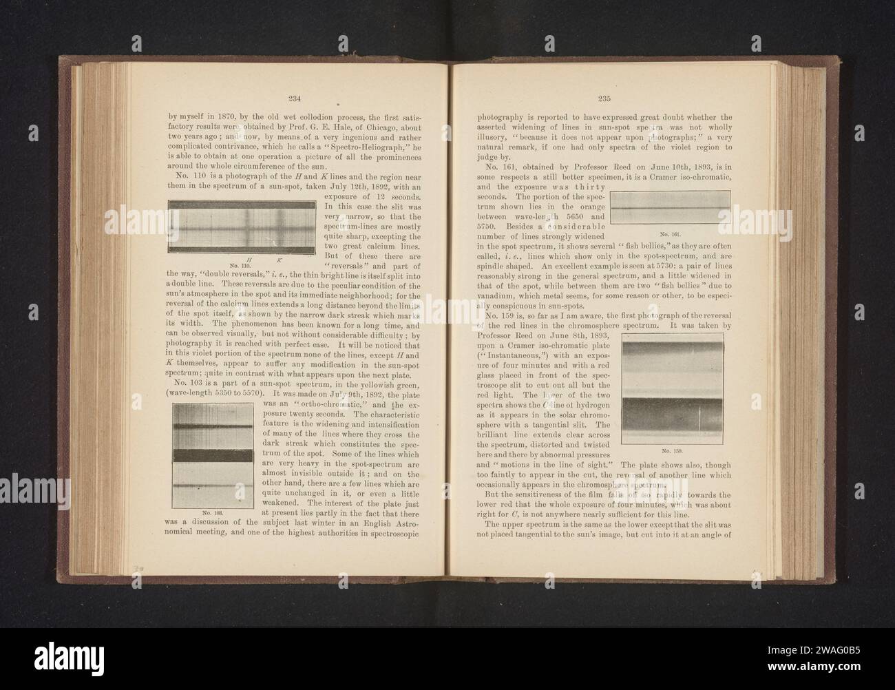 Two solar spectra, Anonymous, c. 1893 photomechanical print paper ...