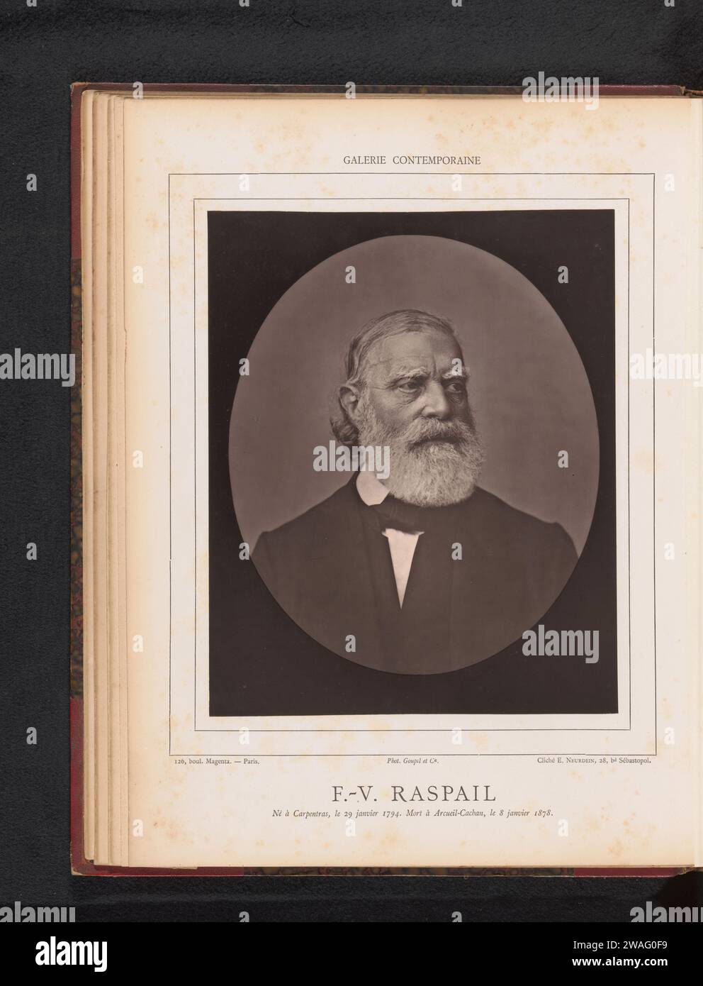 Portret van François-Vincent Raspail, Étienne Neurdein, Goupil & Cie ...